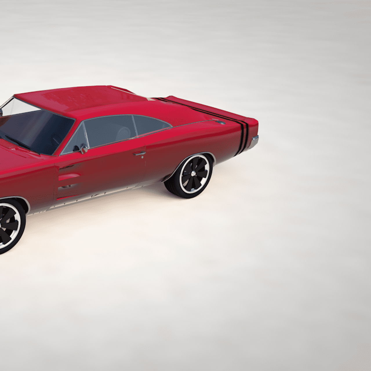 1968 Dodge Charger (3D Modelling and Animation) | Blog